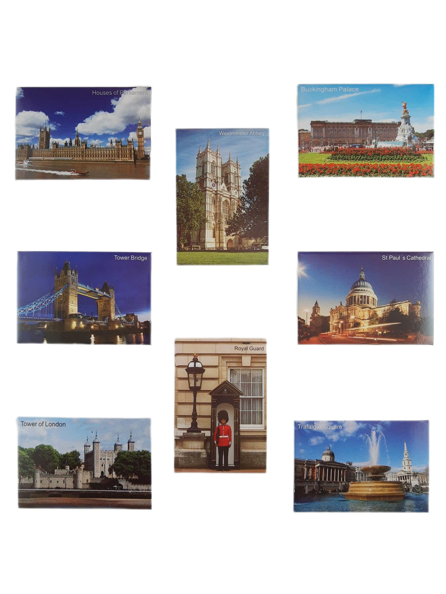 8 pcs London Landmark Picture Fridge Magnets, Collectible Souvenir and ...