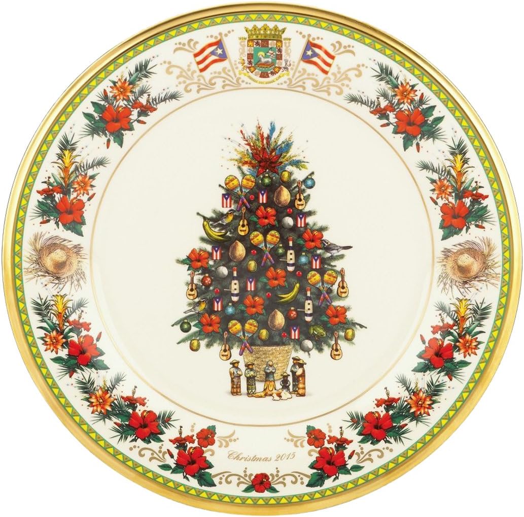 Amazon.com: Lenox 2022 Trees Around The World Plate, 2.47, Multi ...