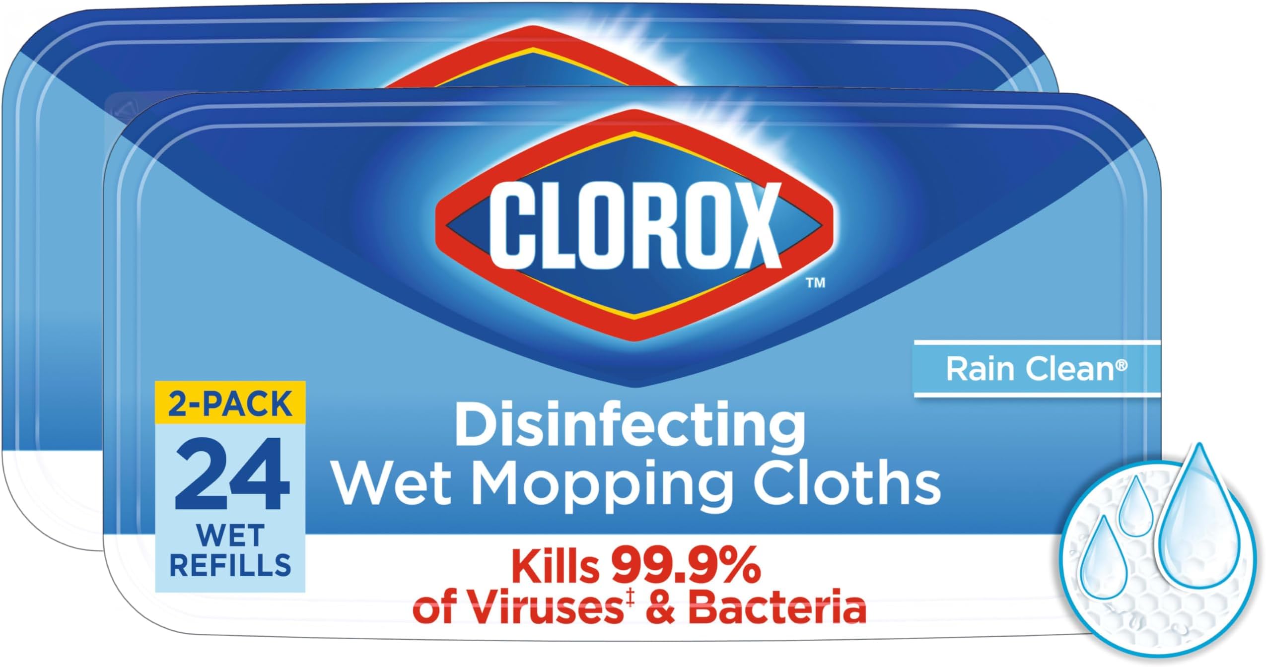 Amazon.com: Clorox Disinfecting Wet Mop Pad, Disposable Mop Heads ...