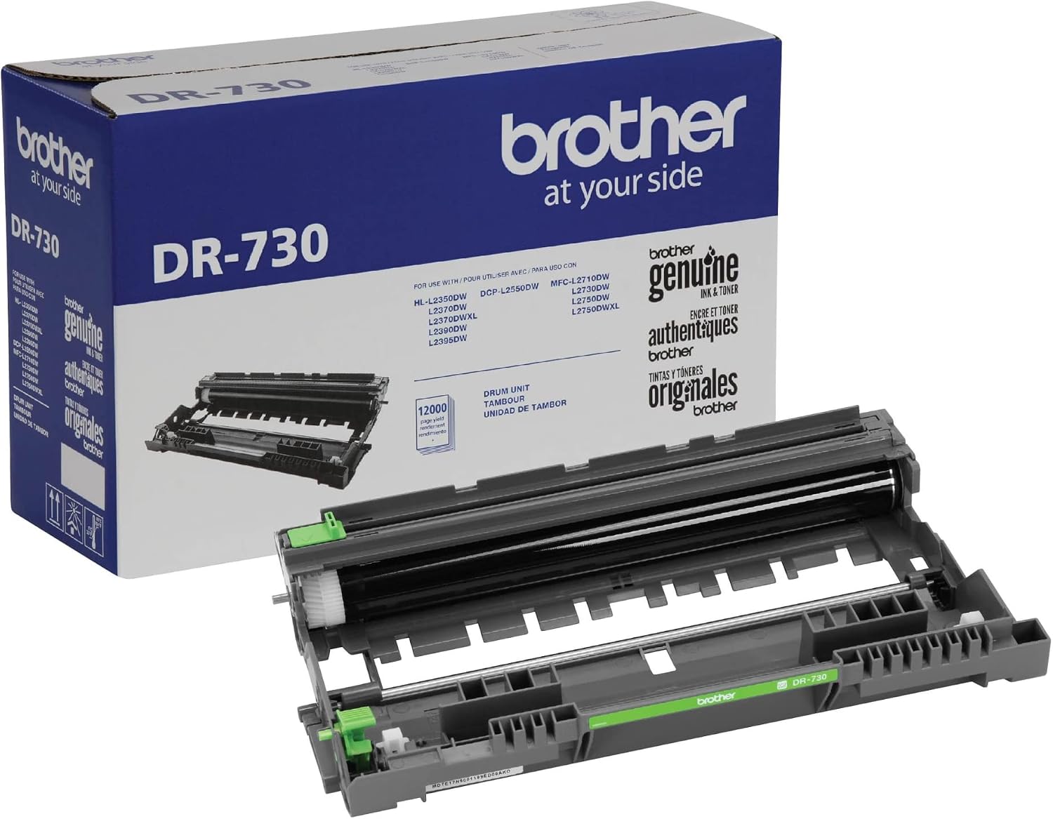 Brother Genuine DR730 Drum Unit, Up To 12,000 Page Yield Black