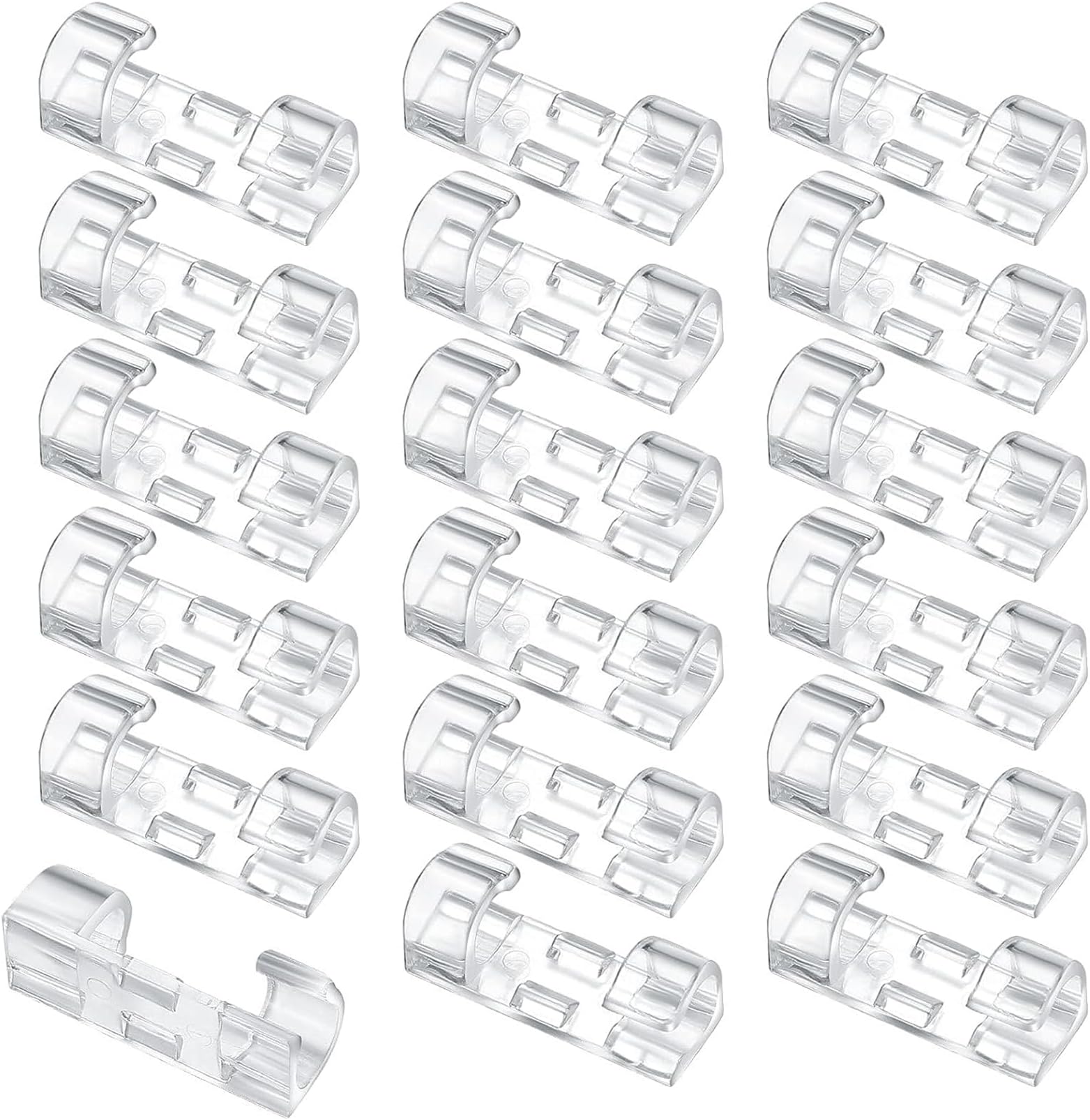 Amazon.com: Adhesive Cable Clips, 120 Pcs Cable Management Clips, Clear ...