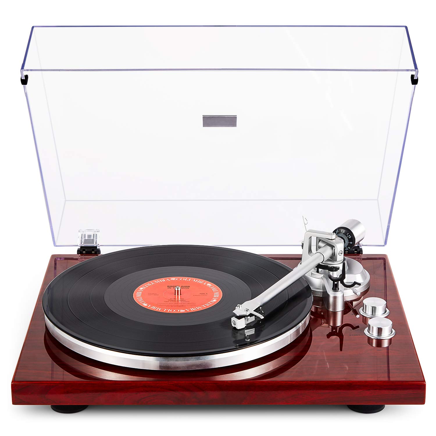 1 BY ONE Belt-Drive Wireless Record Player with Audio-Technica MM Phono ...