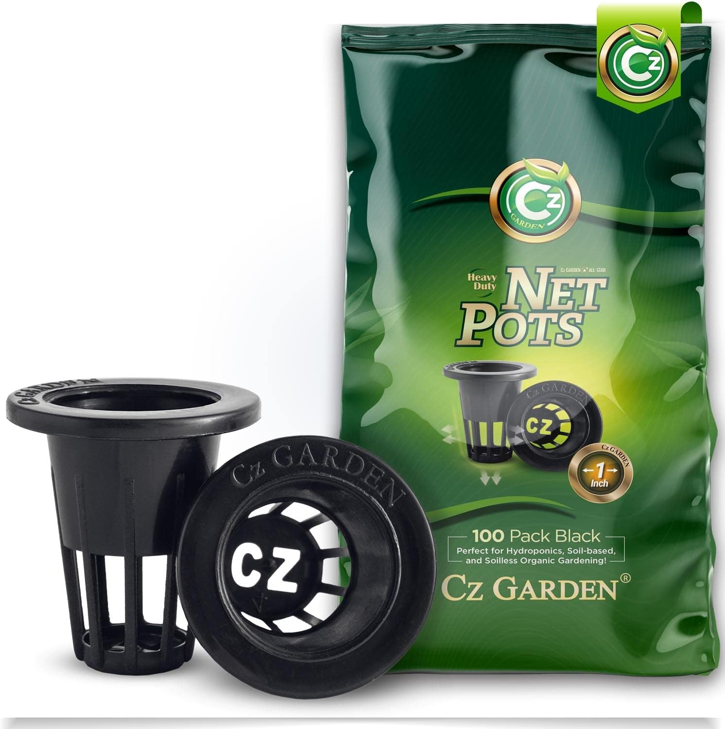 Amazon.com : 100 Pack - 1 inch Net Pots Cz All Star Round Heavy Duty ...