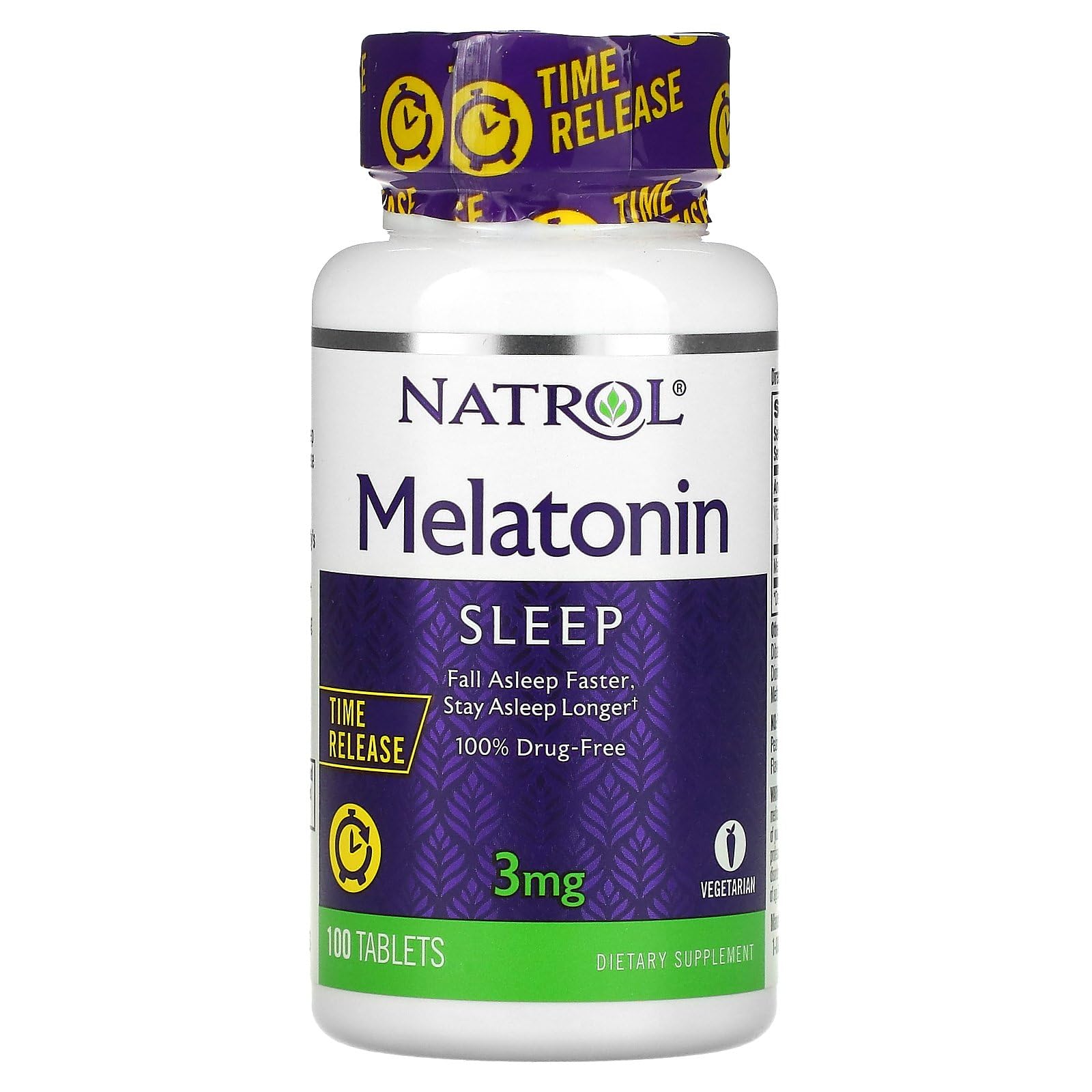 Natrol Melatonin Time Release Tablets 3 Mg 100 Tablets Amazon.com: