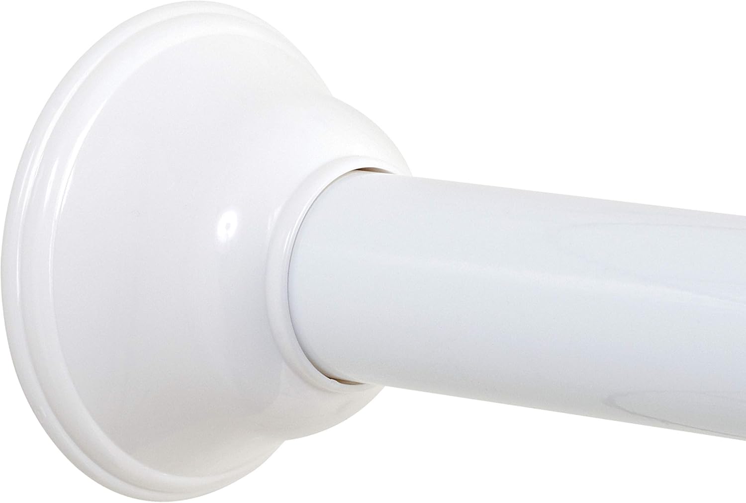 Zenith Products 72-Inch Minial Adjustable Tension Shower Rod, White ...