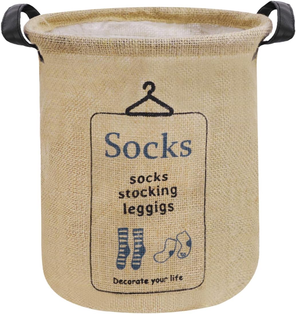 Amazon.com: Pop-up Laundry Hampers Waterproof Cotton Linen Foldable ...