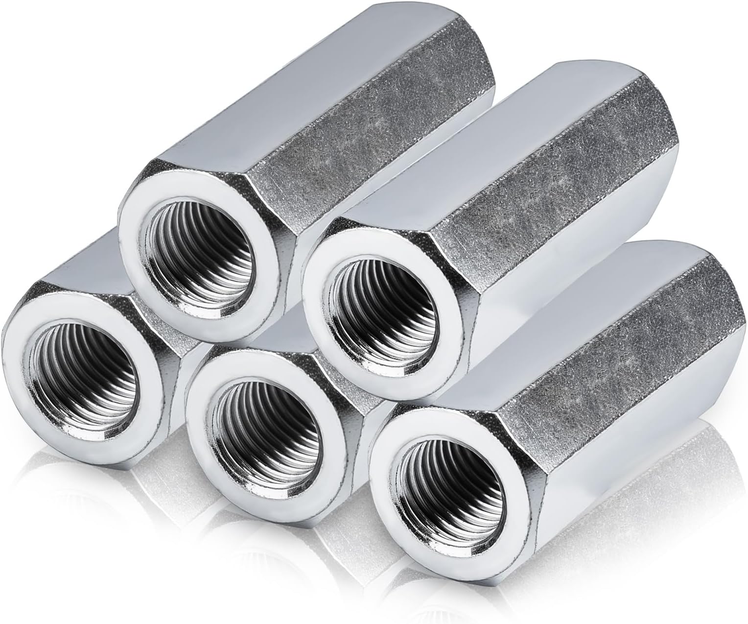 Amazon.com: 3/8"-24 S.A.E. Stainless Steel Threaded Rod Coupling ...