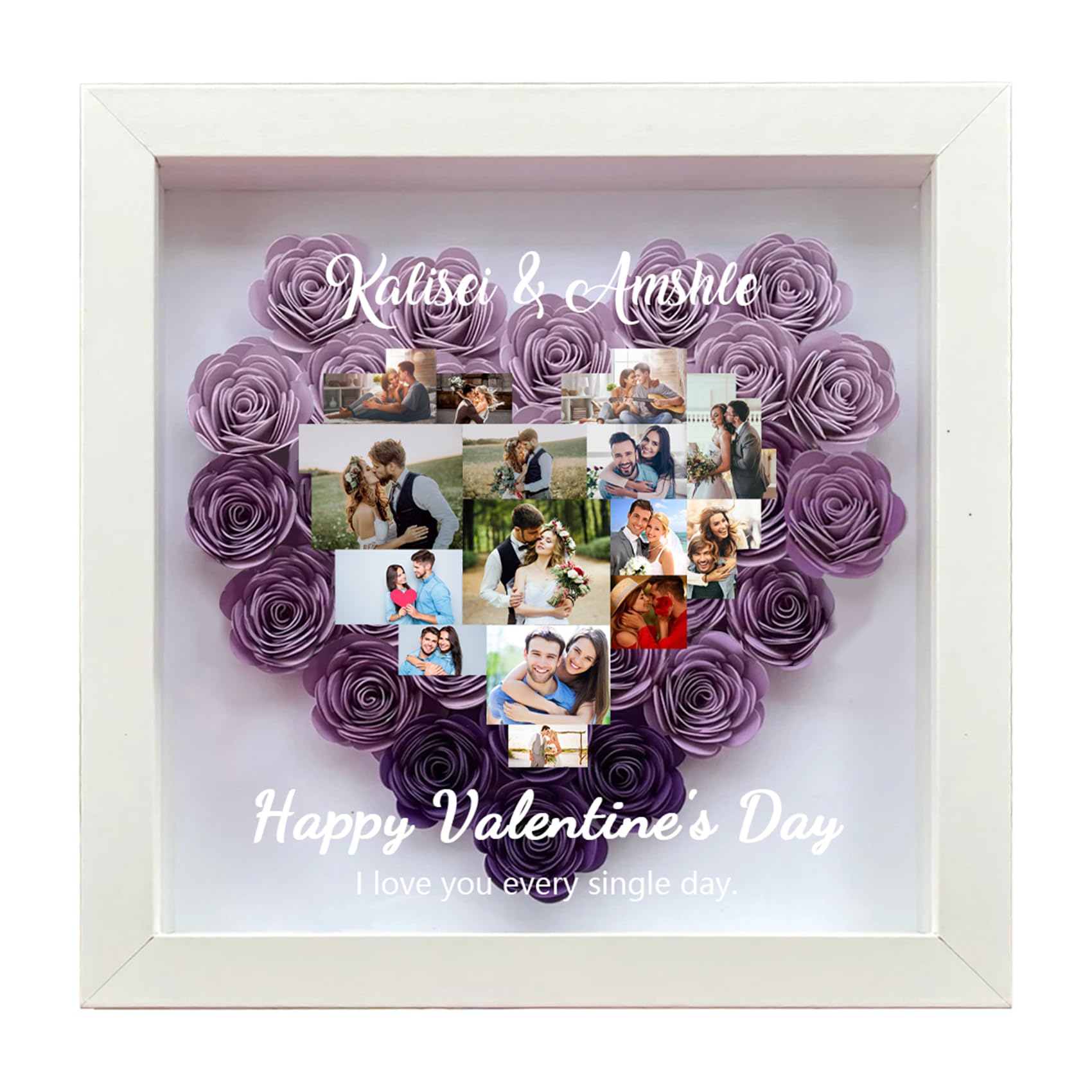 Diy Rose Heart Shadow Box Buy Rose Heart 3D Paper Shadow Box Frame