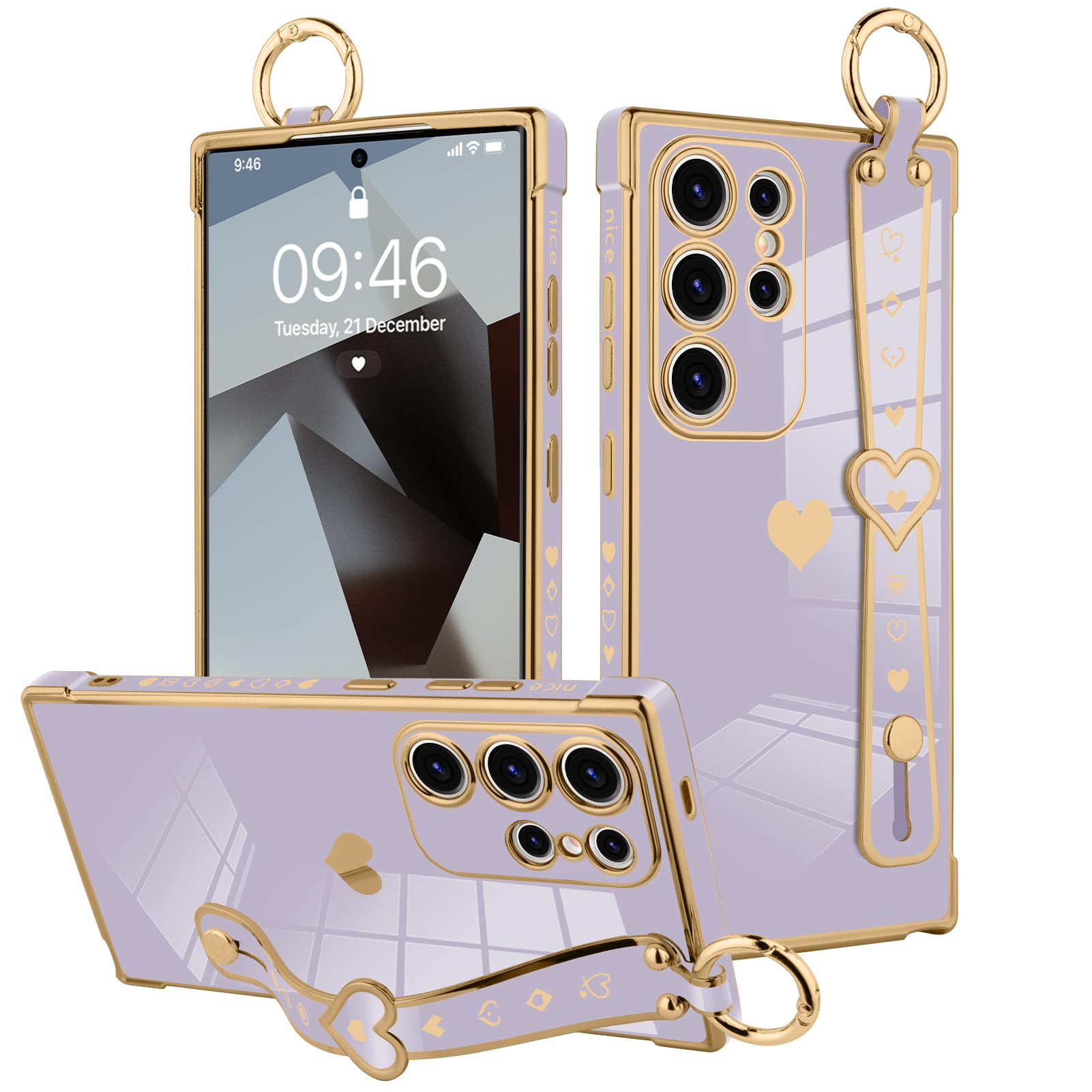 Amazon.com: MOWIME for Samsung Galaxy S25 Ultra Case with Wrist Strap ...