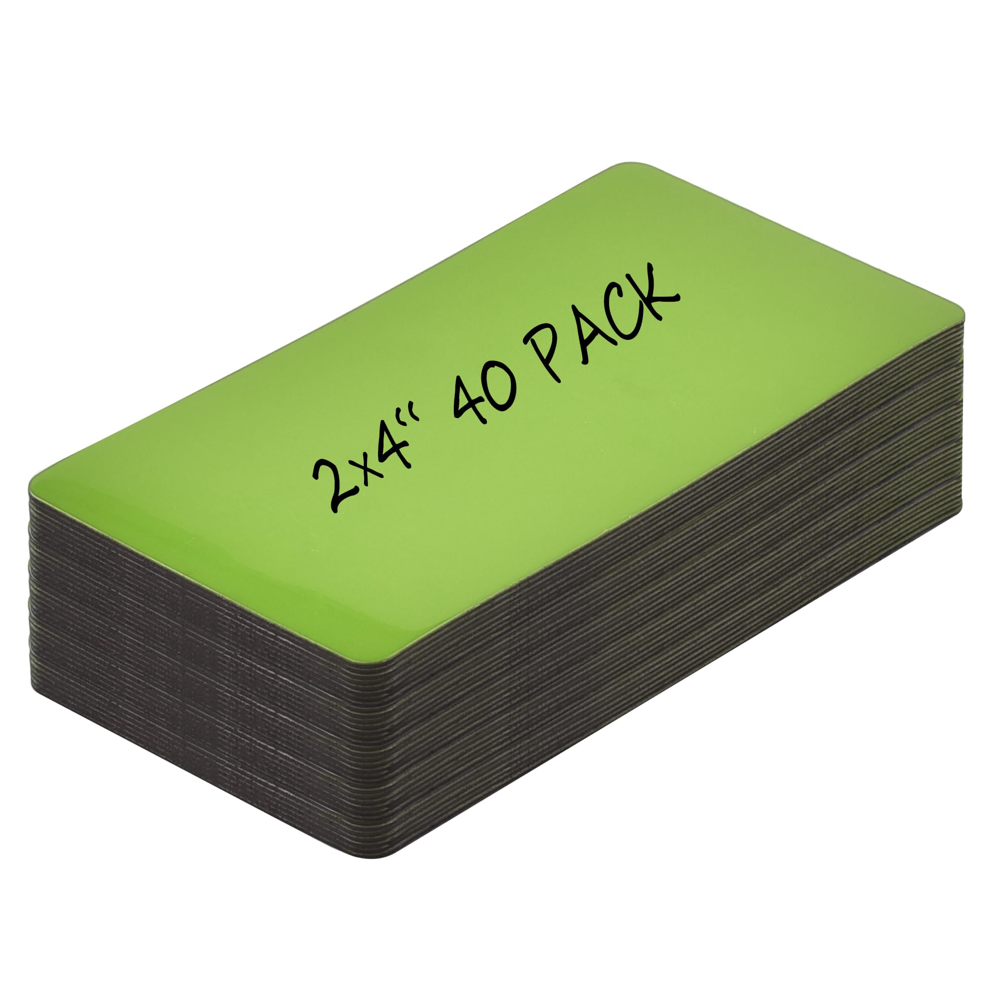 Realth Magnetic Dry Erase Labels | 40 Pcs 5CM x 10CM Green | Reusable ...