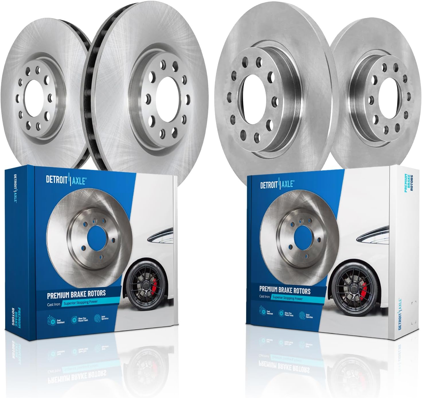 Amazon.com: Detroit Axle - Brake Rotors for Jeep 17-22 Compass 15-22 ...