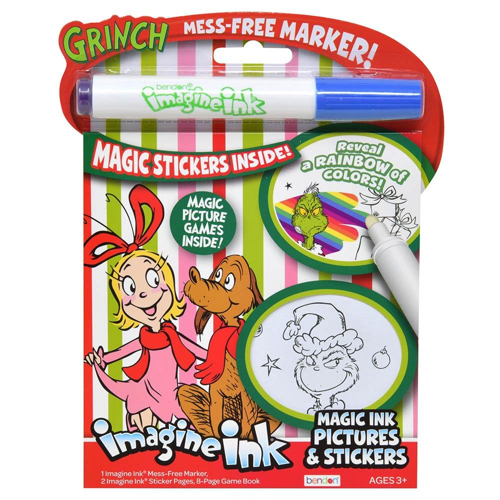 Snapklik.com : Grinch Imagine Ink Magic Ink Pictures & Stickers ...