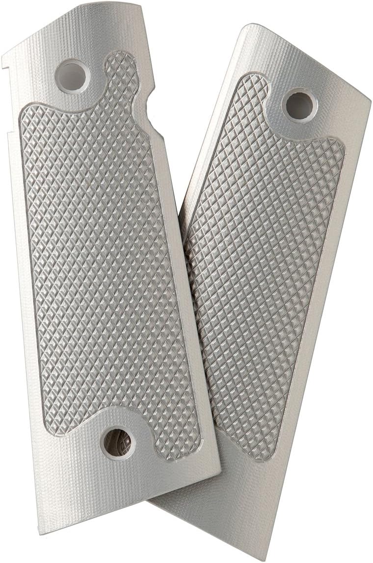 Amazon.com : Alumagrips Slimline Standard Checkering Ambi Magwell Grip ...