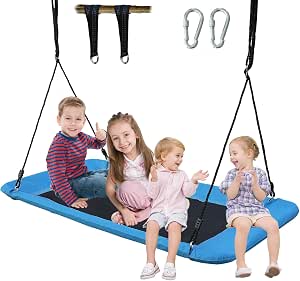 Amazon.com: 60'' Large Rectangle Tree Swing - Heavy Duty 800lb Capacity ...