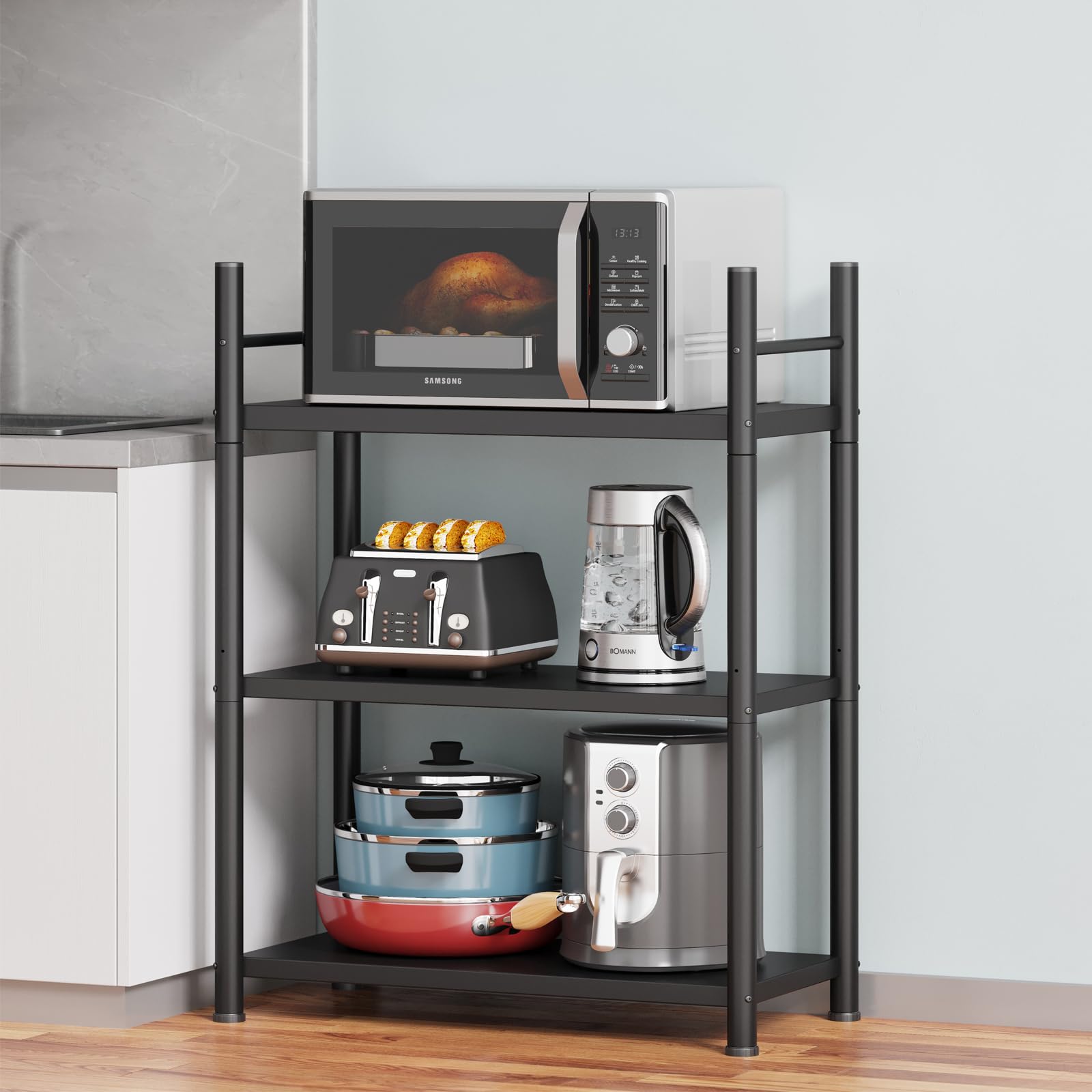 Snapklik.com : Denkee 3-Tier Kitchen Bakers Rack, Heavy Duty Free ...