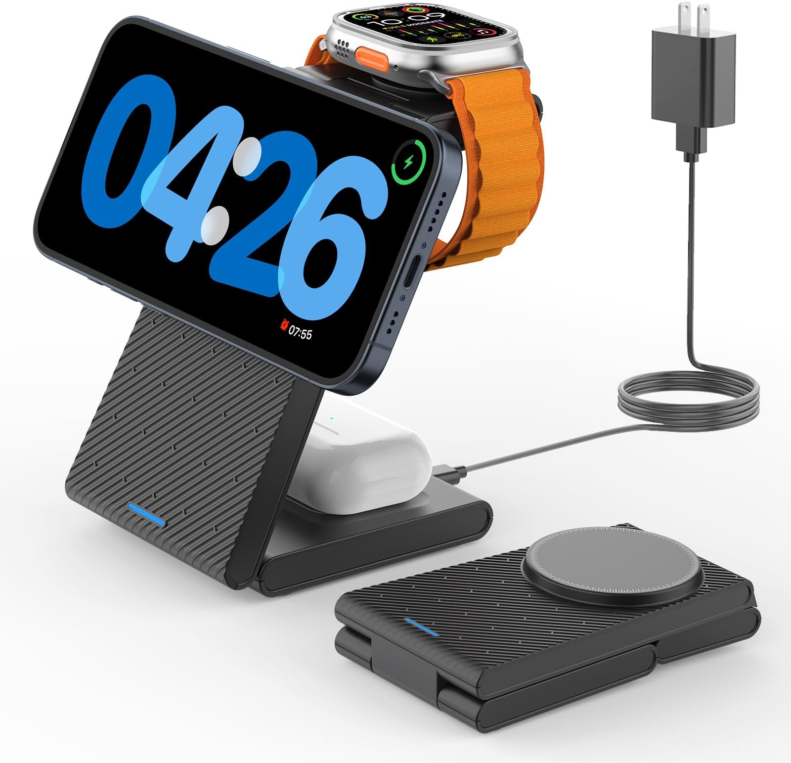 Amazon.com: GEEKERA 3 in 1 Wireless Charging Station for Magsafe ...