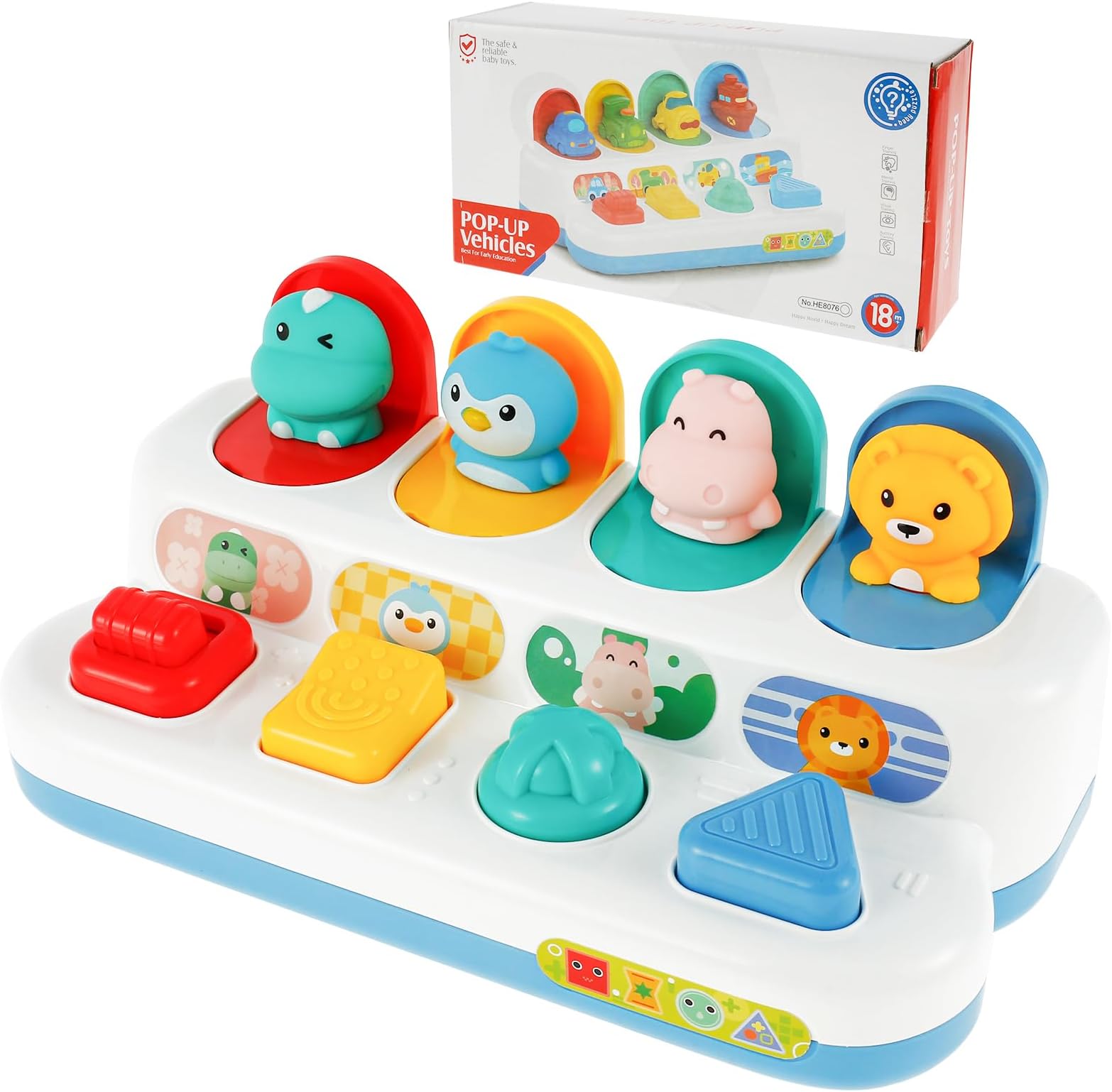 Playskool Busy Poppin’ Pals Pop-up Activity - Toy for Babies and ...