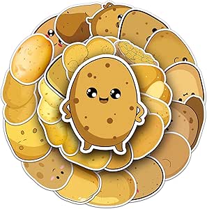 Amazon.com: Potatoes Stickers Potatoes Stickers Pack 50pcs-Suitable for ...