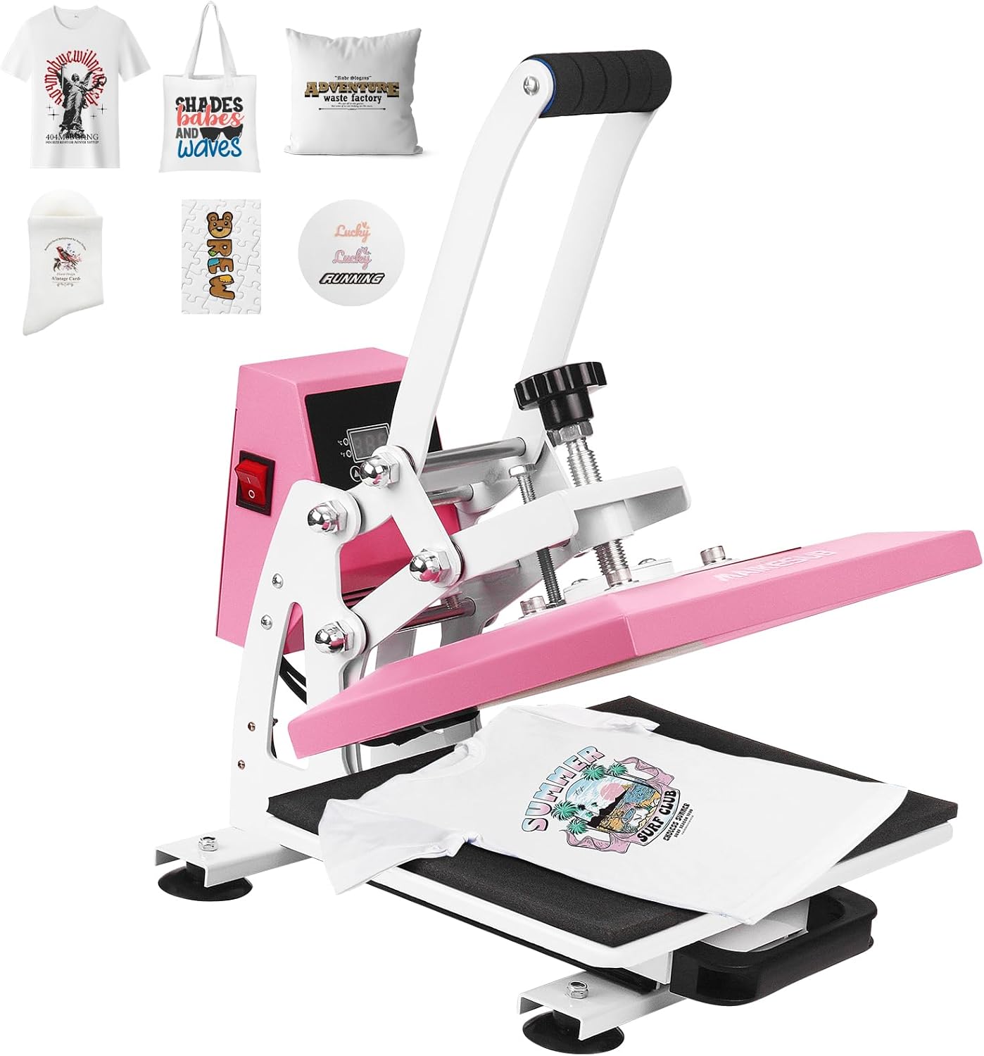 Amazon.com: MAIKESUB 12x10 Inch Heat Press Machine for T Shirts Digital ...