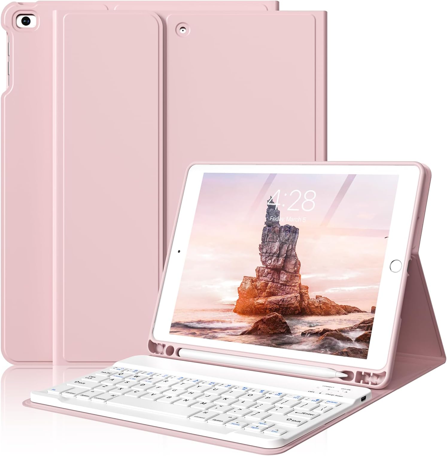 Amazon.com: ZKTUYU Keyboard Case for iPad 9.7 inch iPad 6th/5th ...