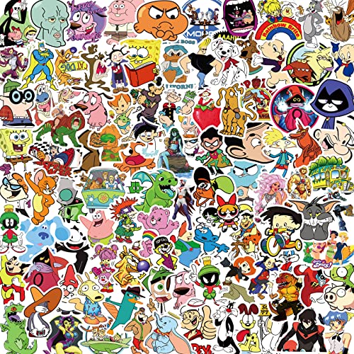 Classic 90s Cartoon Stickers, 100PCS Fun and Cute Stickers, Various ...