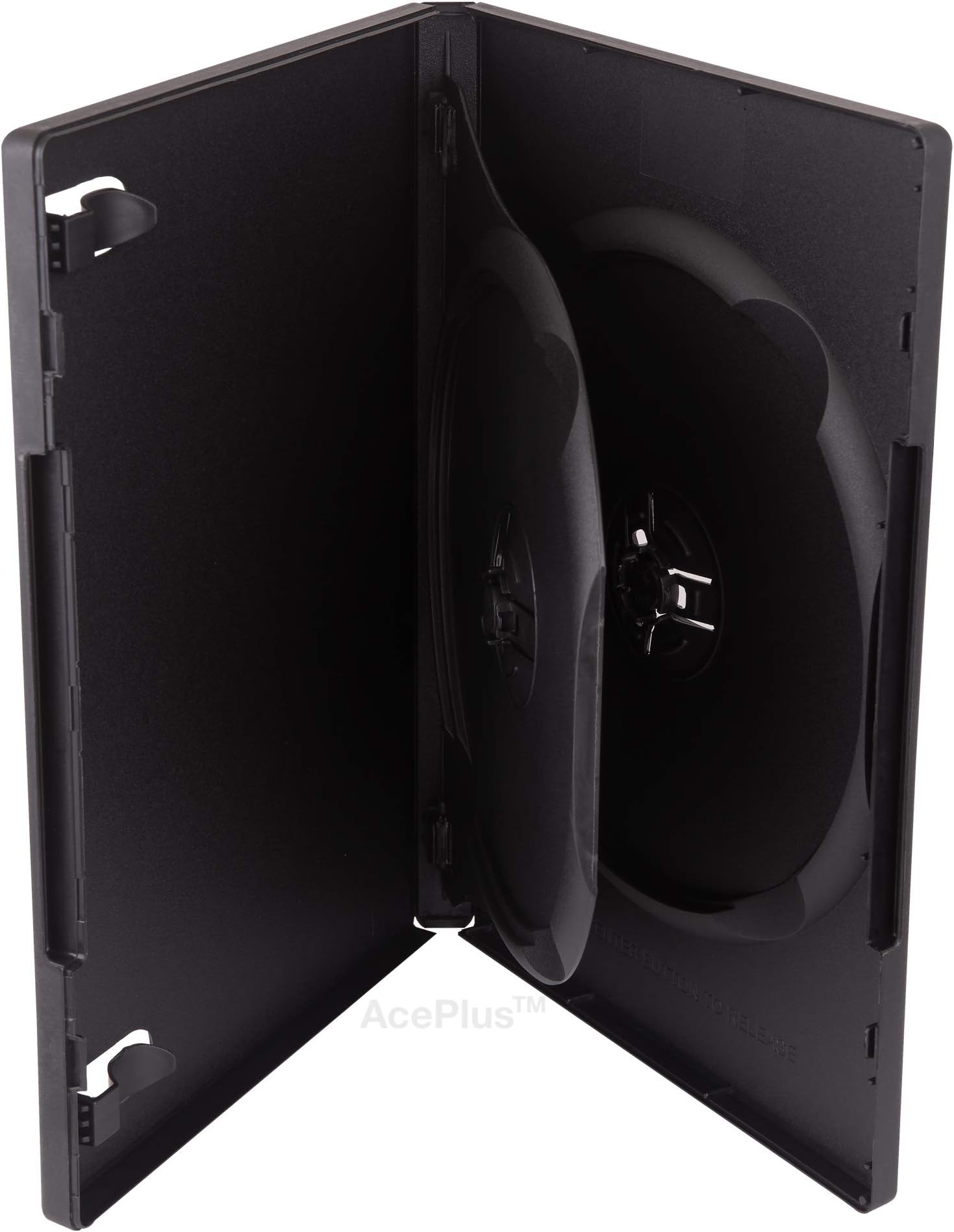 Amazon.com: Mediaxpo Quad 4-Disc DVD Cases in Black - Organize and ...