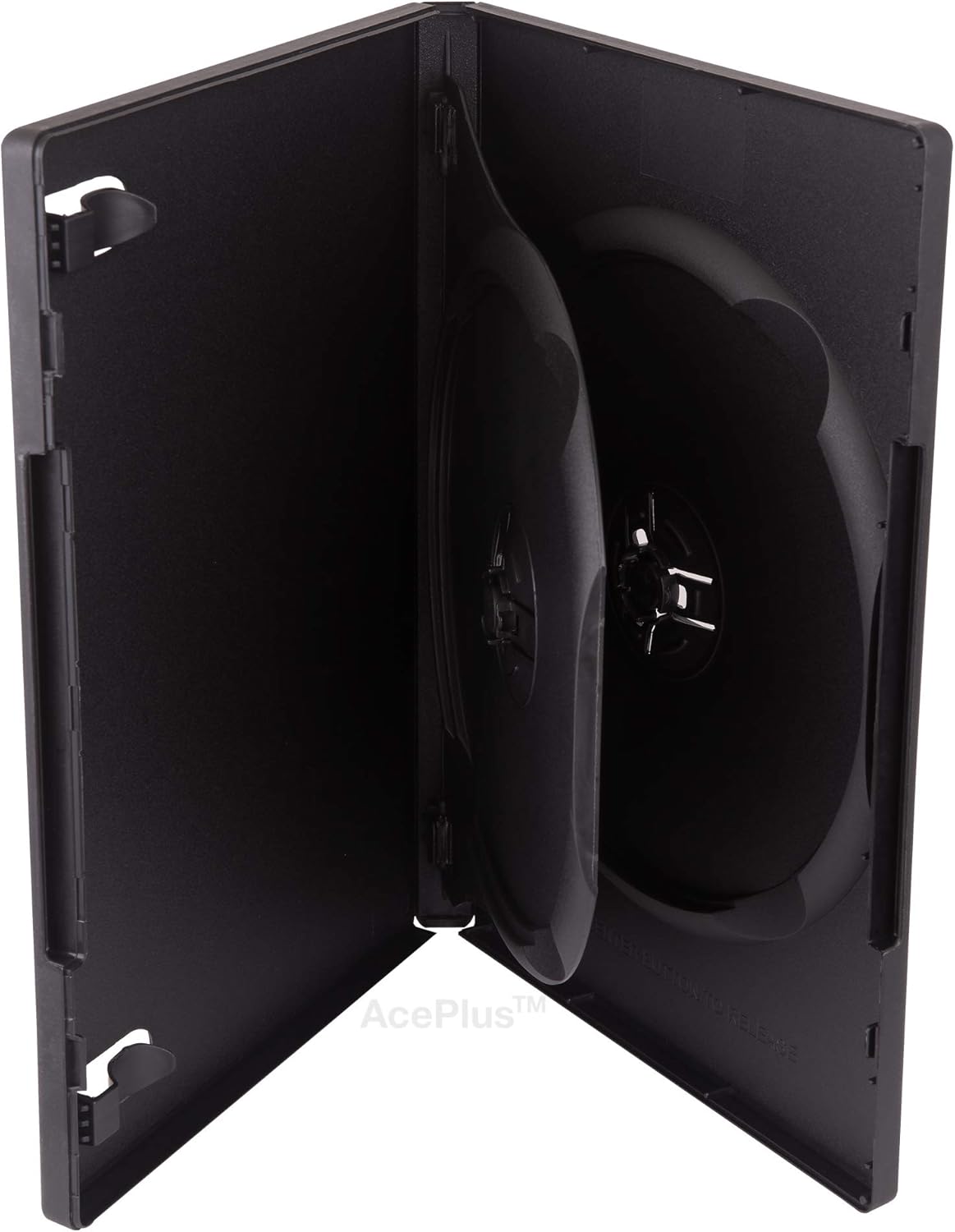 Amazon.com: AcePlus 10 Black Double DVD Cases for 2-Disc Storage ...