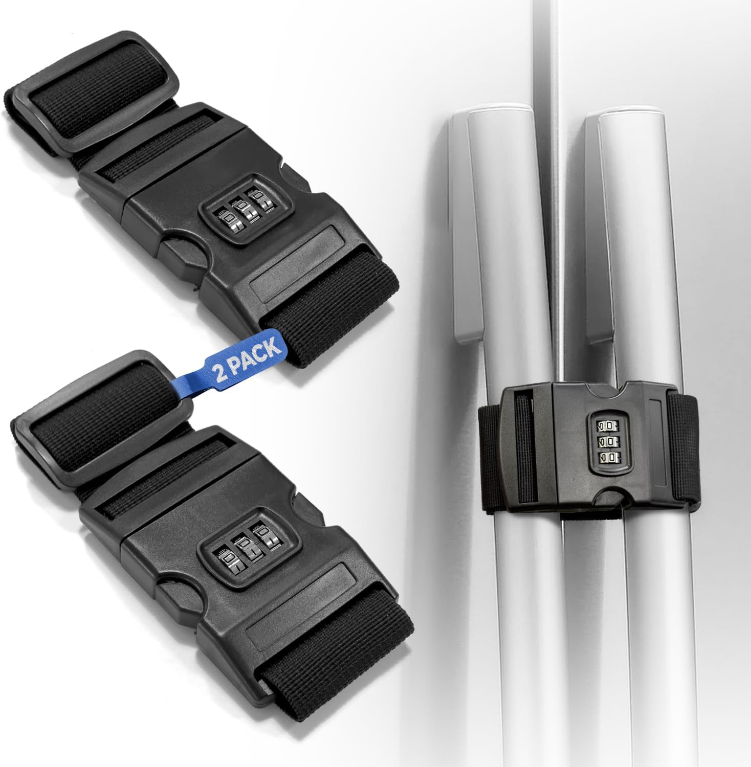 Amazon.com: Fridge Lock for Kids and Adults, 2 Pack French Door ...