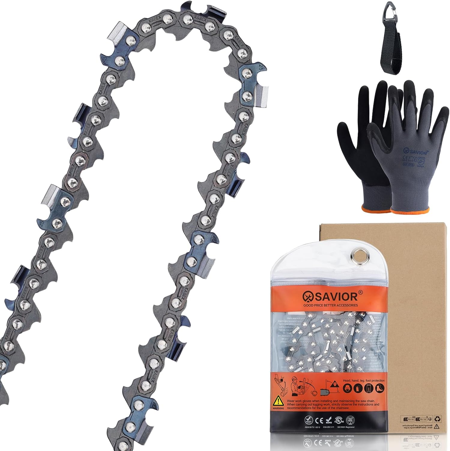 Amazon.com: Savior 28 Inch Chainsaw Chain 91 Drive Links .050" Gauge 3/ ...