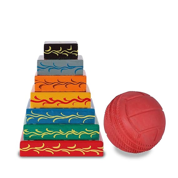Desi Toys Lagori Pitthu Game | Handpainted Seven Stones with a Ball ...