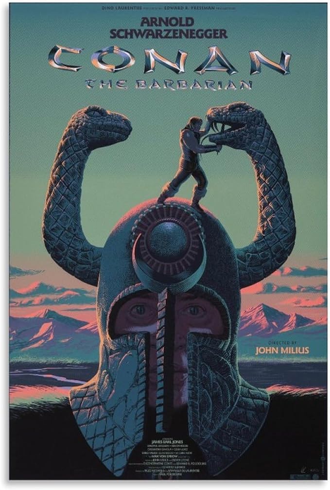 Amazon.com: Conan The Barbarian-2018 Movie Poster Canvas Art Painting ...