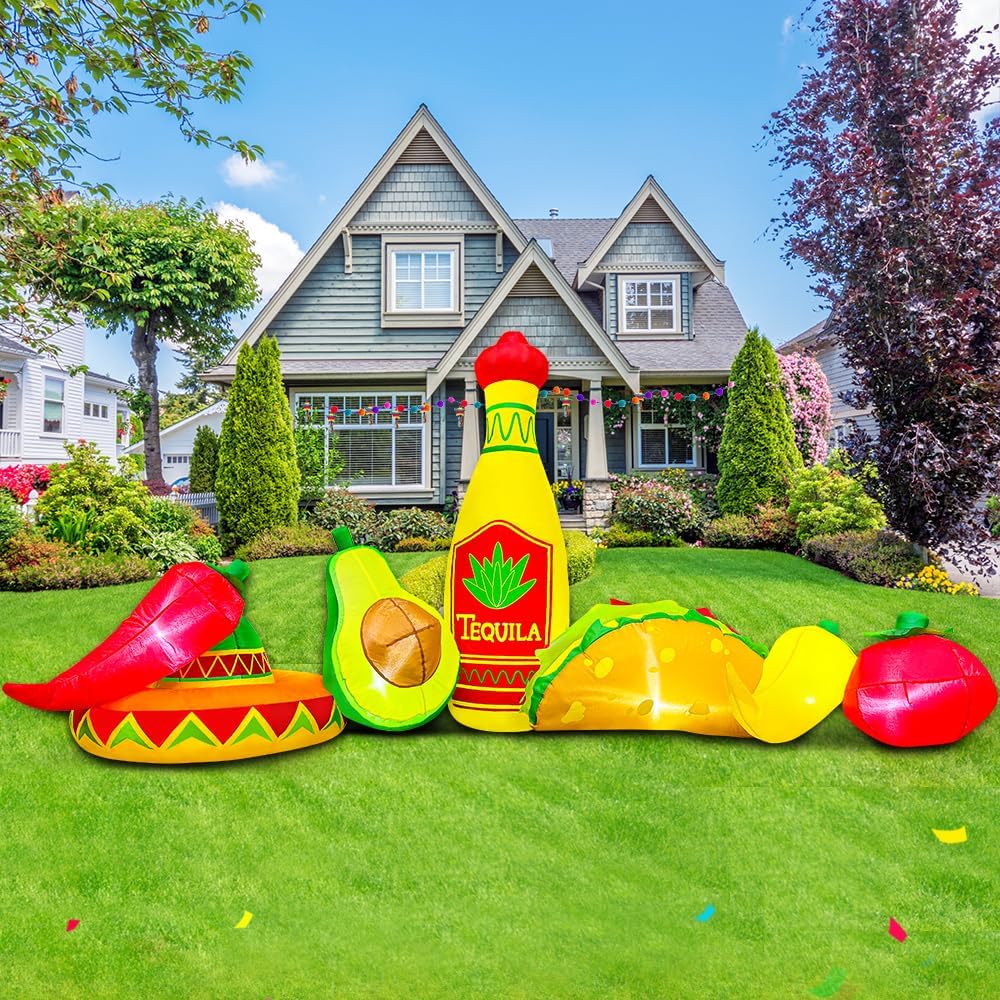 Amazon.com: Poen 6 FT Cinco De Mayo Inflatable Decoration Fiesta Chili ...