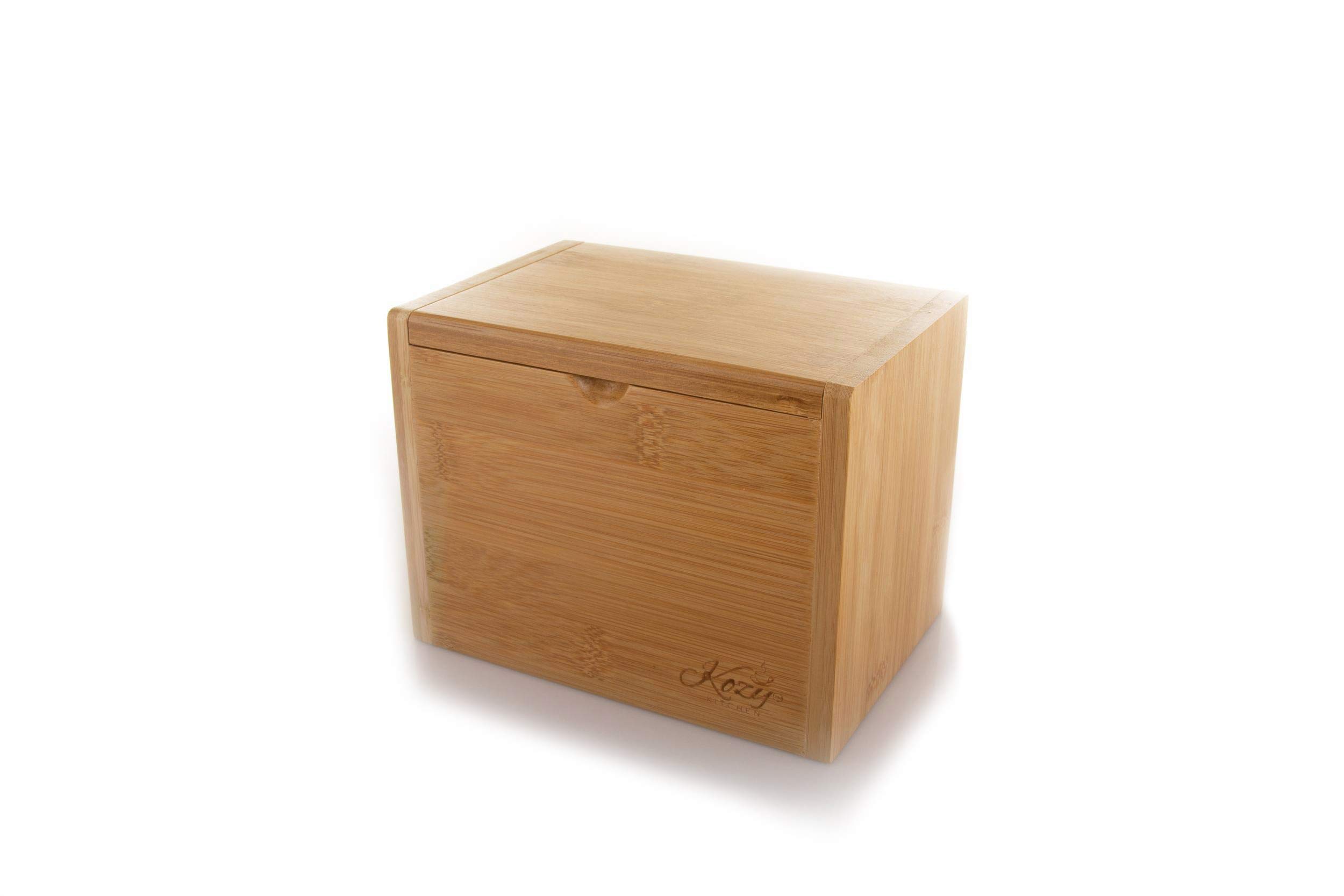 Amazon.com: Kozy Kitchen Recipe Card Box Premium Bamboo Recipe ...