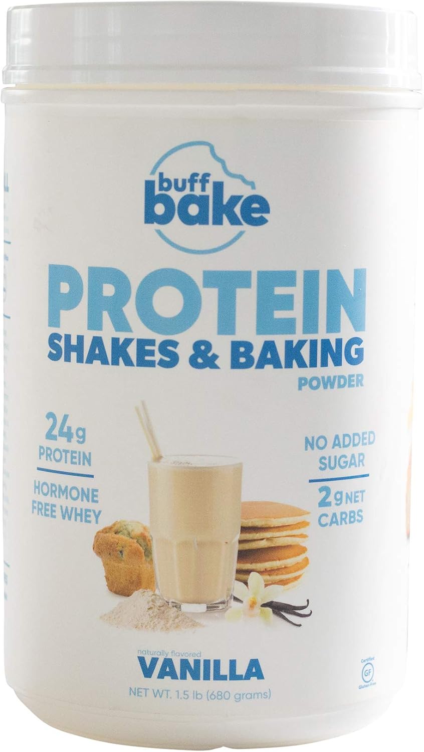 Amazon.com: Buff Bake Protein Powder and Baking Mix | Vanilla | High ...