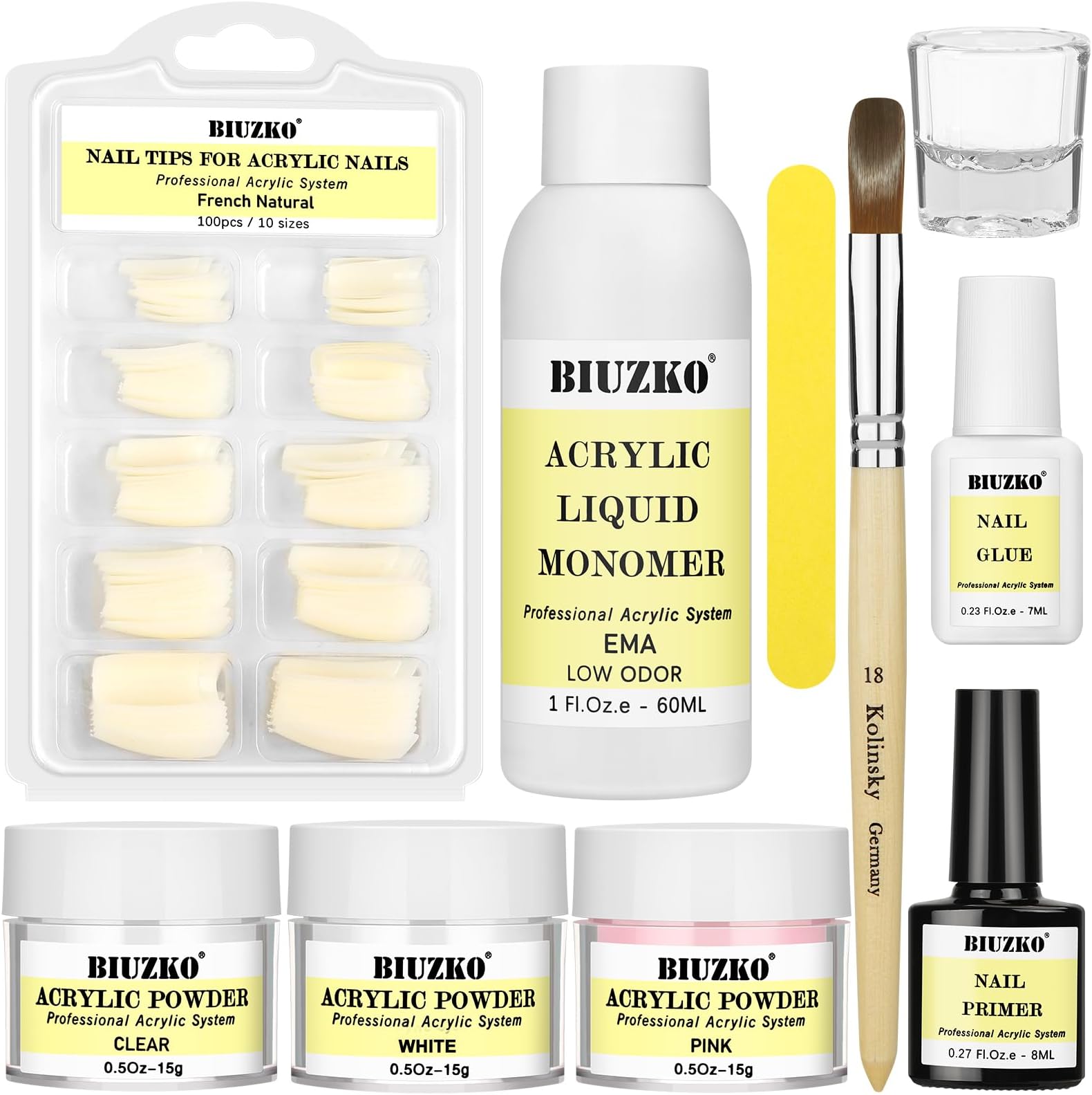 Amazon.com: Morovan Monomer Acrylic Nail Liquid 4 oz: Acrylic Liquid ...