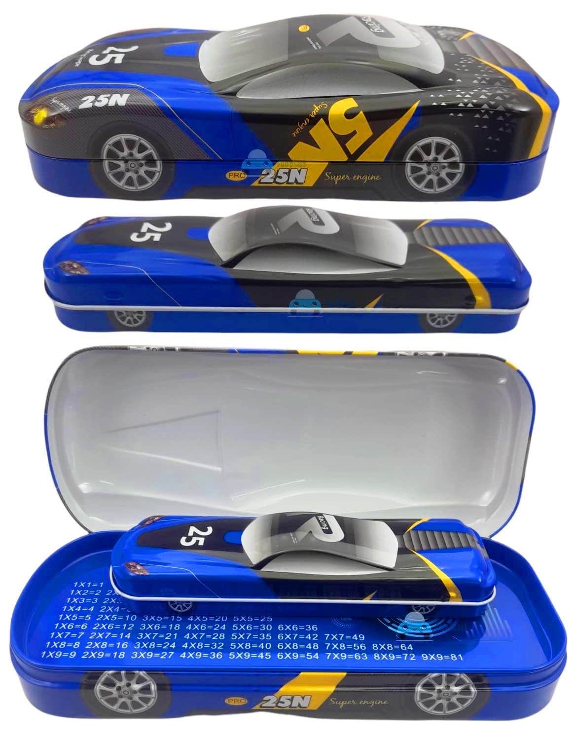 Buy FunBlast Metal Car Pencil Box for Kids – Double Layer Metal Pencil ...