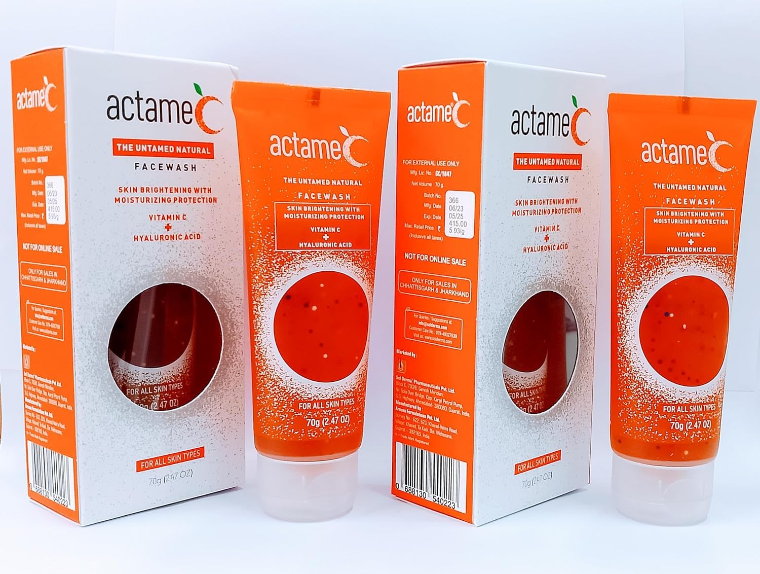 Actame C Face Wash - 70 gm, Pack of 2 : Amazon.in: Beauty