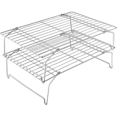 Amazon.com: Leonyo Cooling Baking Rack 2-Tier Stackable Stainless Steel ...
