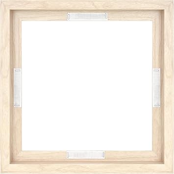 Amazon.com: MCS Canvas Float Frames 12x12 Frame, Natural Woodgrain ...
