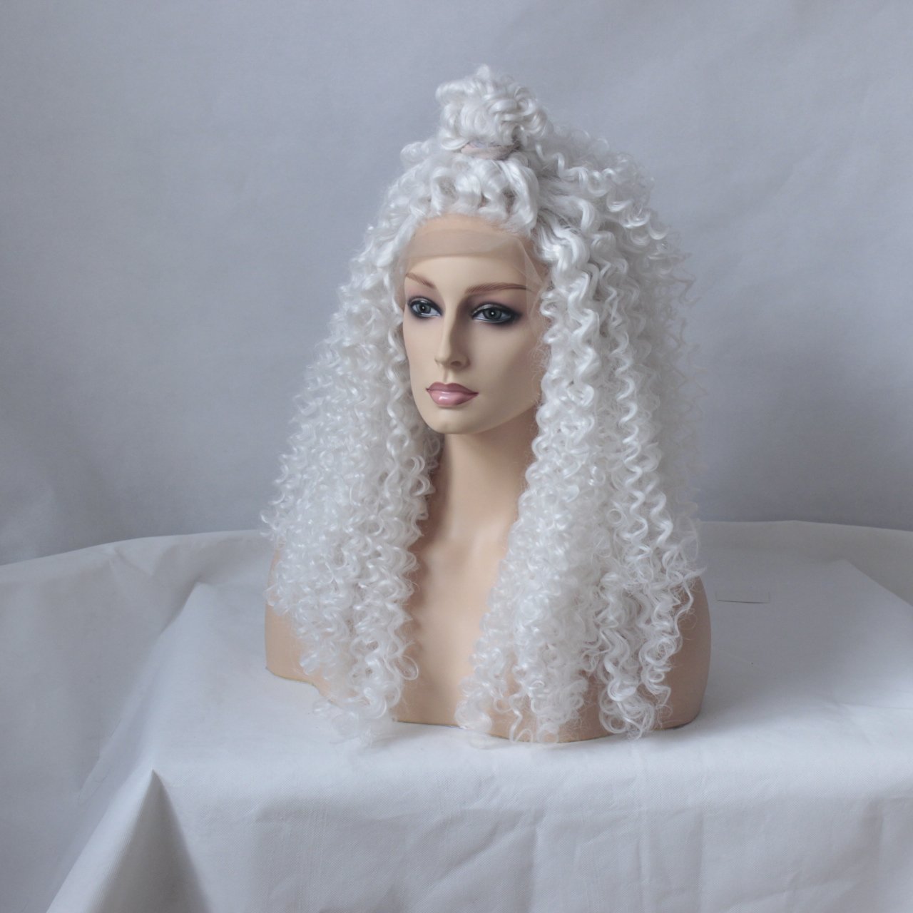 White Afro Wig