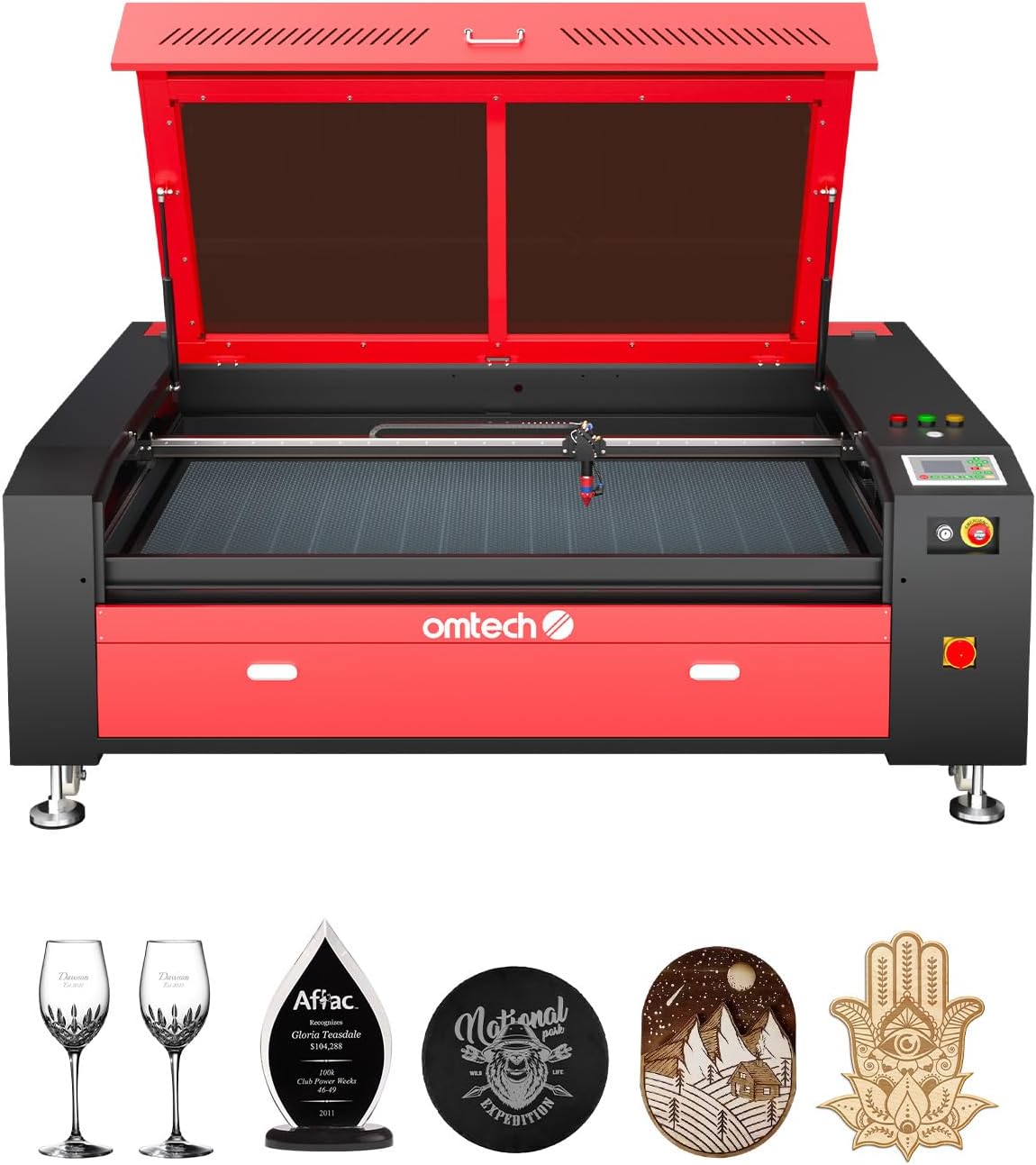 OMTech 130W Incisore Laser CO2, Taglierina Laser 900x1300MM, Macchina ...