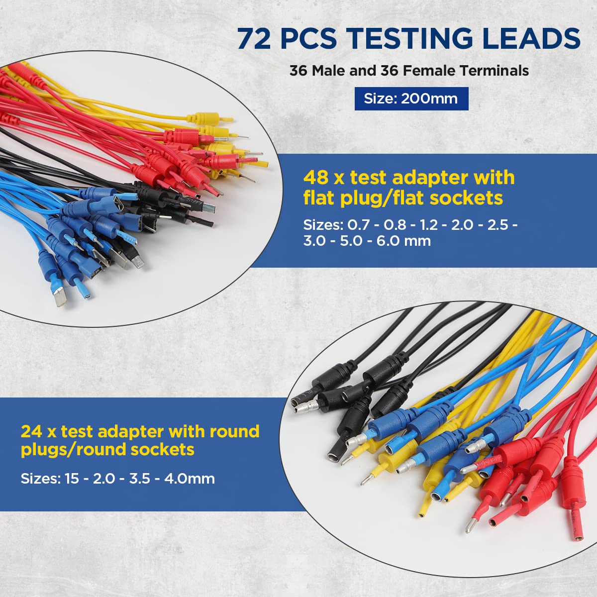 Snapklik.com : CMTOOL 92PCS Multimeter Test Leads Kit, Multimeter ...