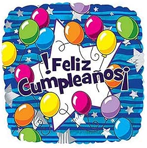 Amazon.com: CTI Balloons 414692 Foil Balloon, 17", Multicolor : Home ...