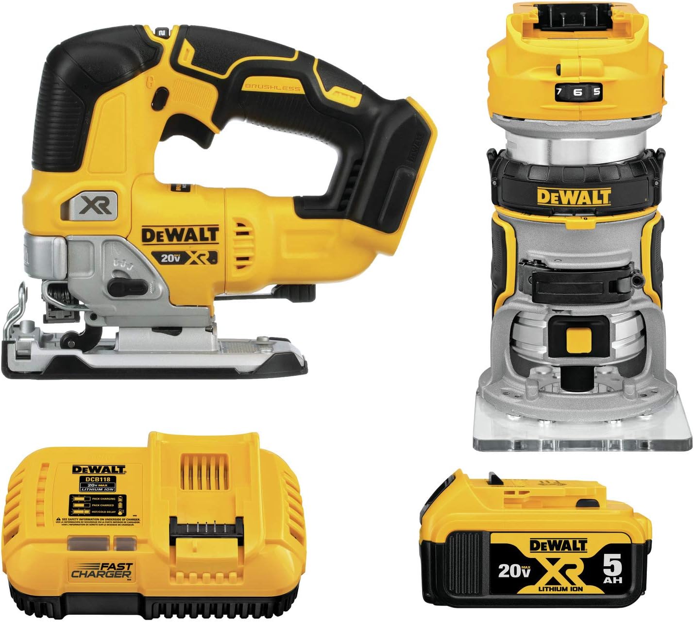 DEWALT 20V Max XR Cordless Router, Brushless, Tool Only (DCW600B ...