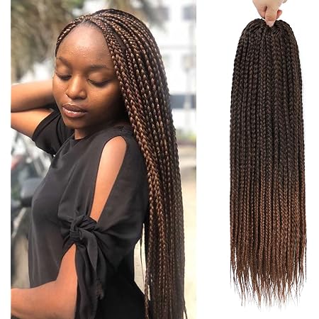 Amazon.com : Crochet Box Braids 18 Inch 8 Packs T30 Goddess Box Braids ...