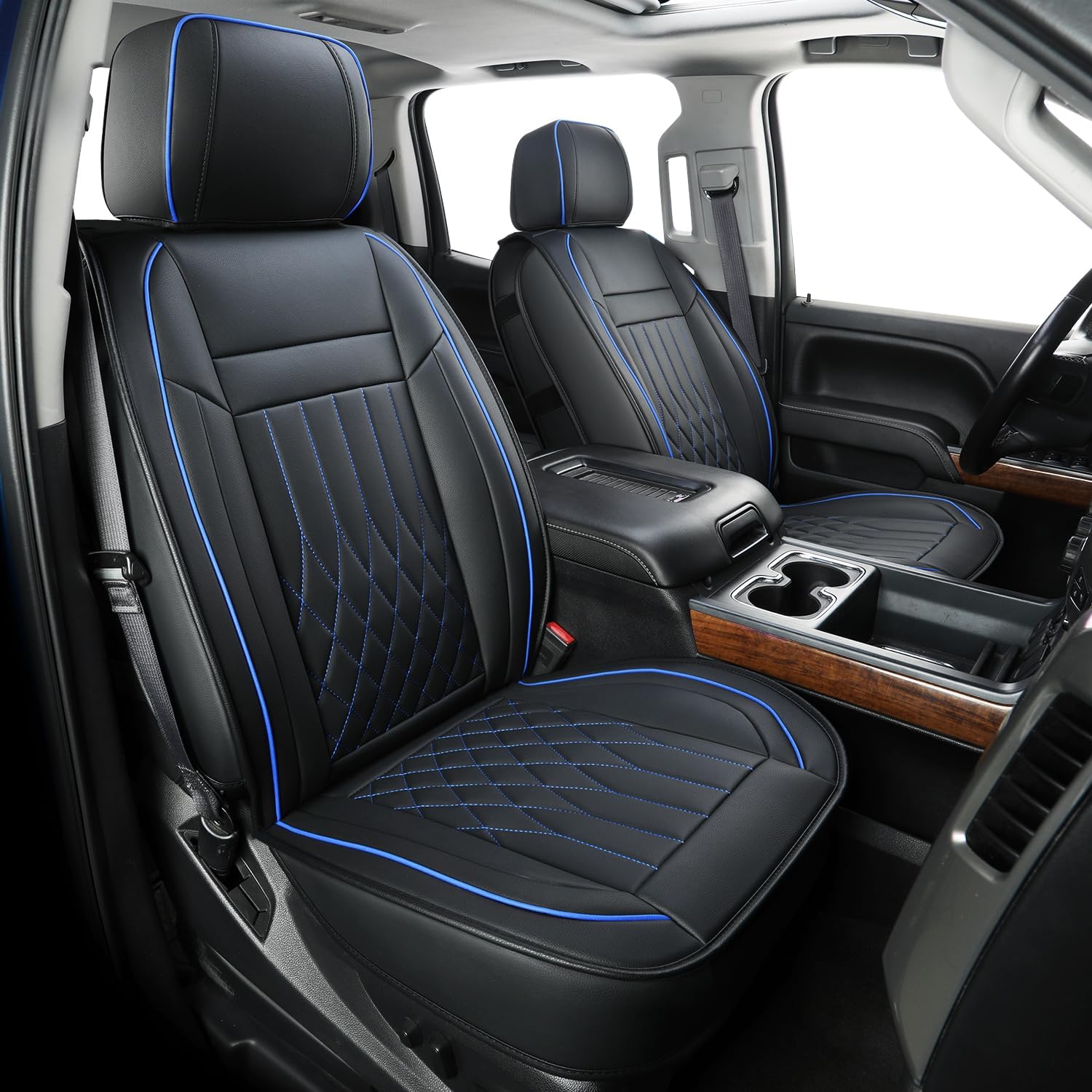 Amazon.com: Covertopia Silverado Faux Leather Seat Covers, Fit for 2019 ...