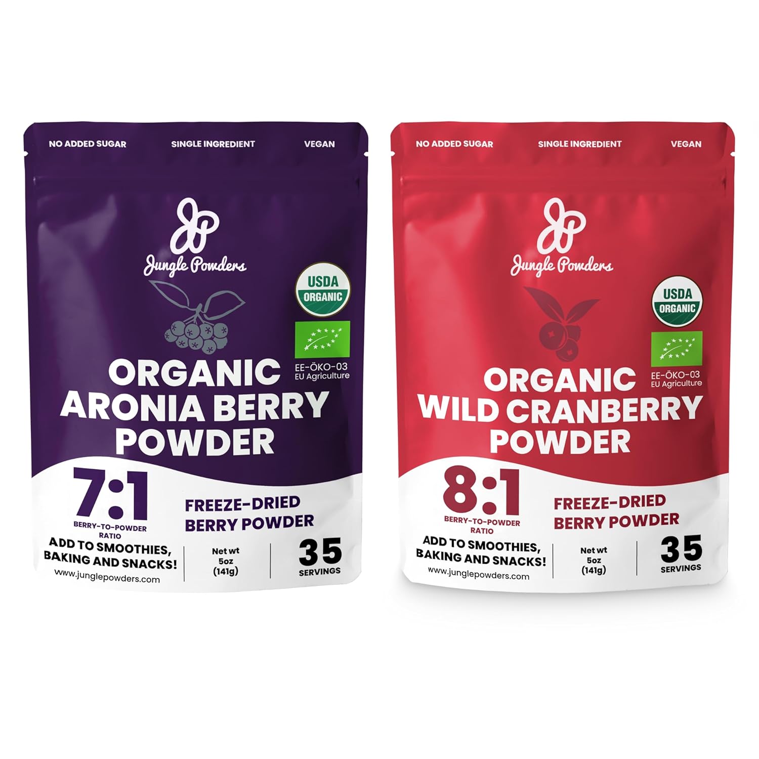 Amazon.com: Jungle Powders Immunity Bundle: Freeze-Dried 5oz Organic ...