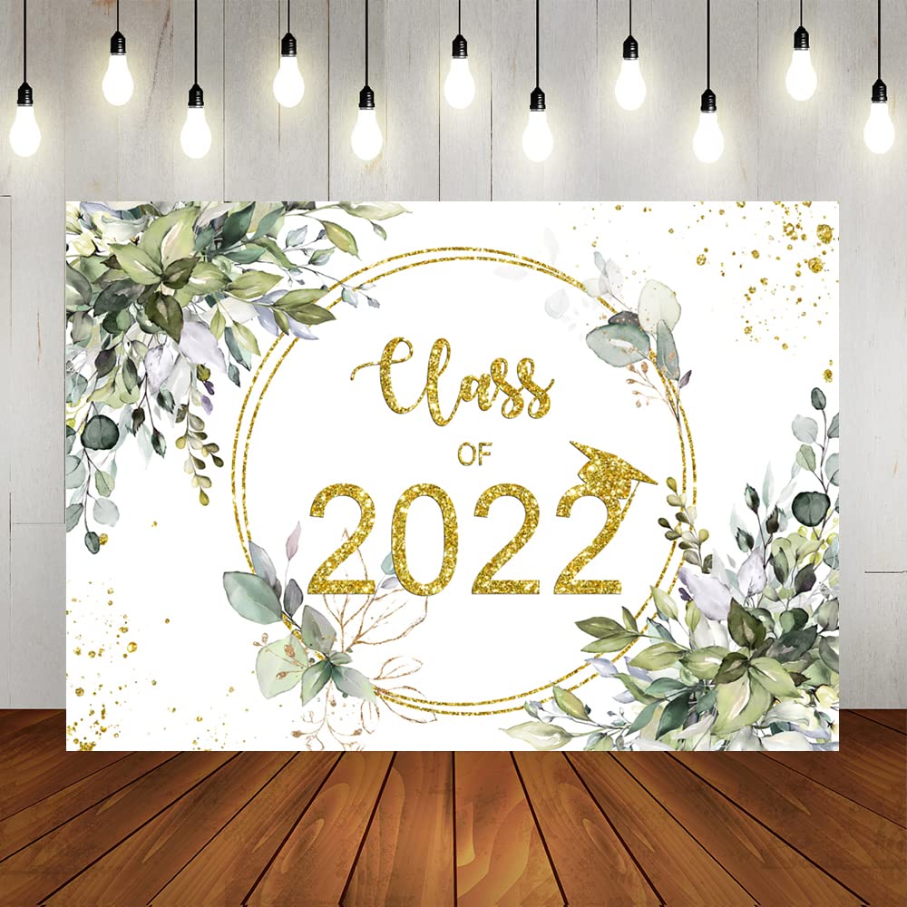 Buy Lofaris Class of 2022 Graduation Backdrop Greenery Congratulations ...