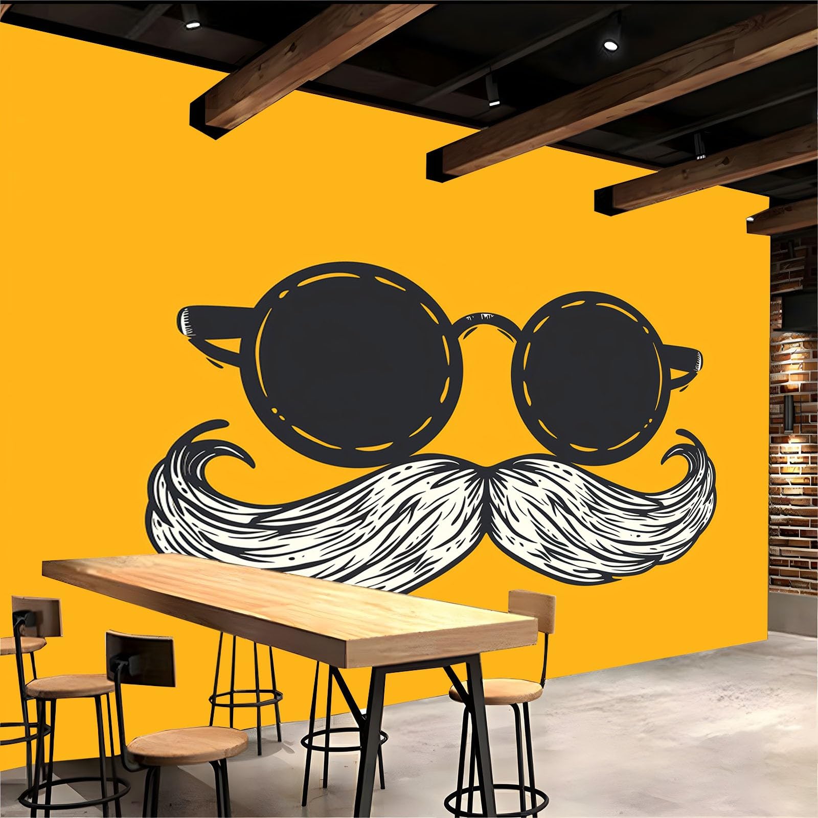 Moustache Wallpaper For Bedroom