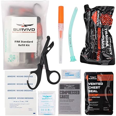 Amazon.com: RHINO RESCUE Tactical Trauma Kit Emergency First Aid Stop ...